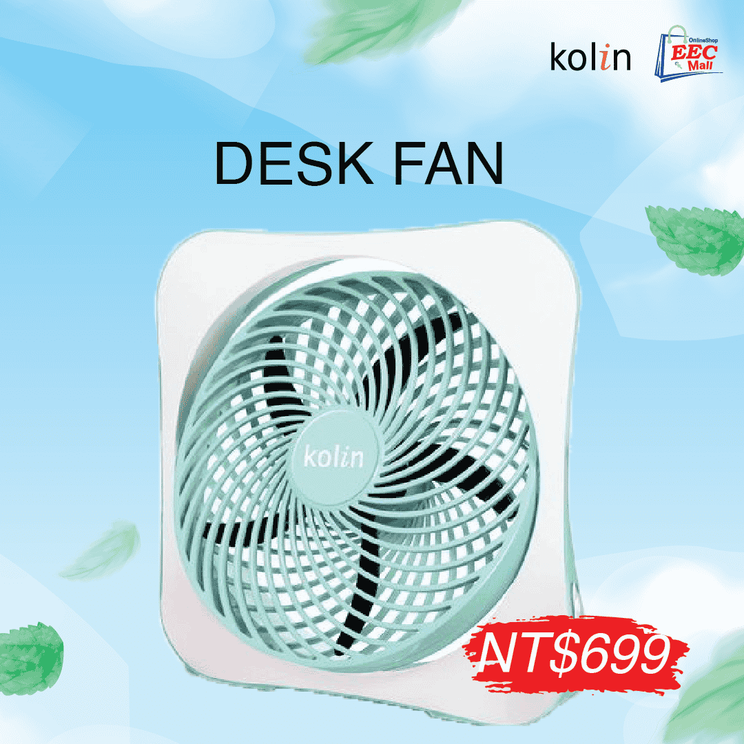 KOLIN Desk Fan|EEC MALL-Shop Conveniently anytime, anywhere